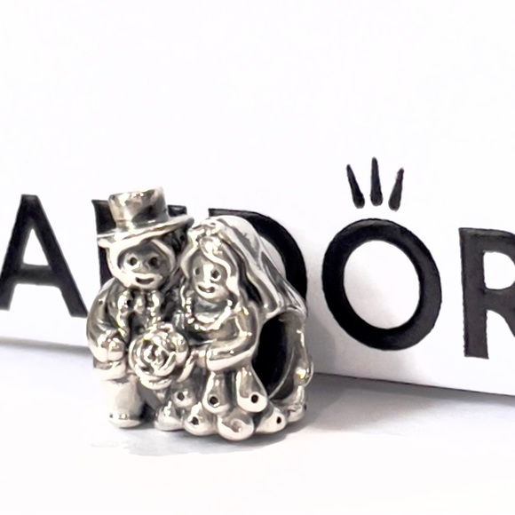 Pandora | Jewelry | Pandora Retired Sterling Silver Mr Mrs Bead Charm ...